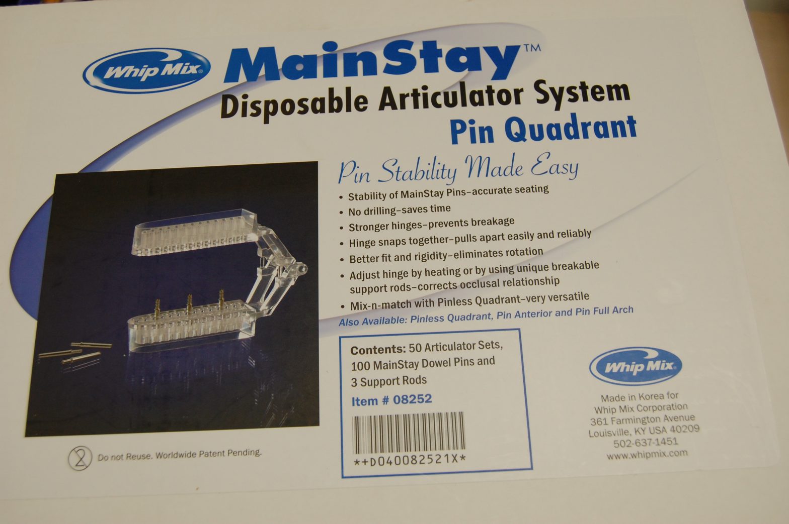 Articulateur Hemi Arcade MainStray Whip Mix - Distribution Directe Dentaire